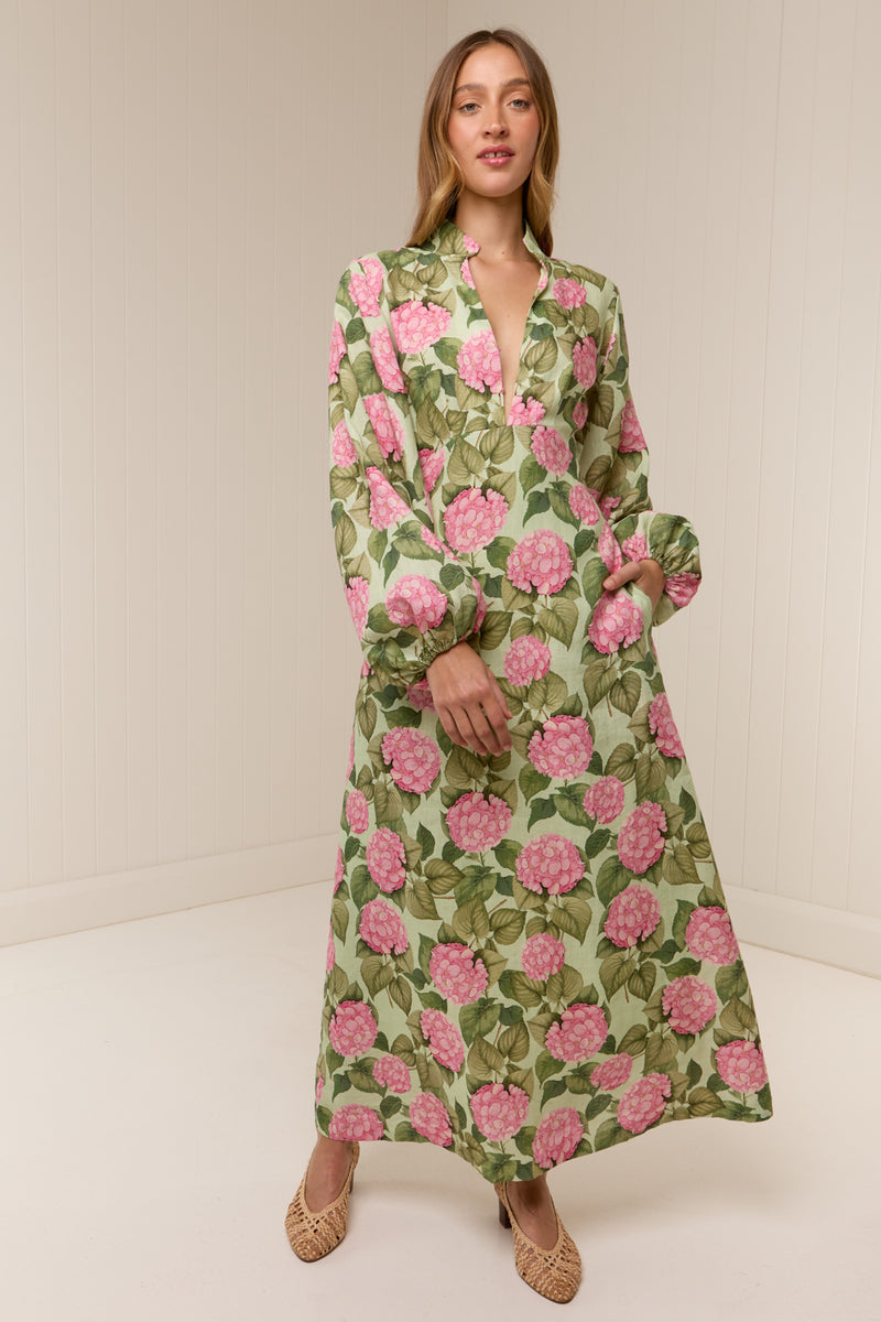 Elodie Dress Pink Jardin – Palm. Noosa