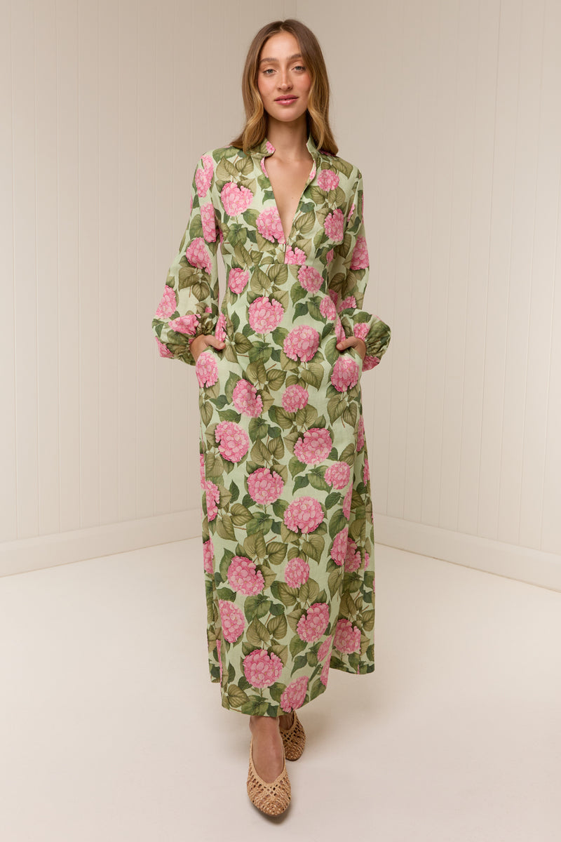 Elodie Dress Pink Jardin – Palm. Noosa