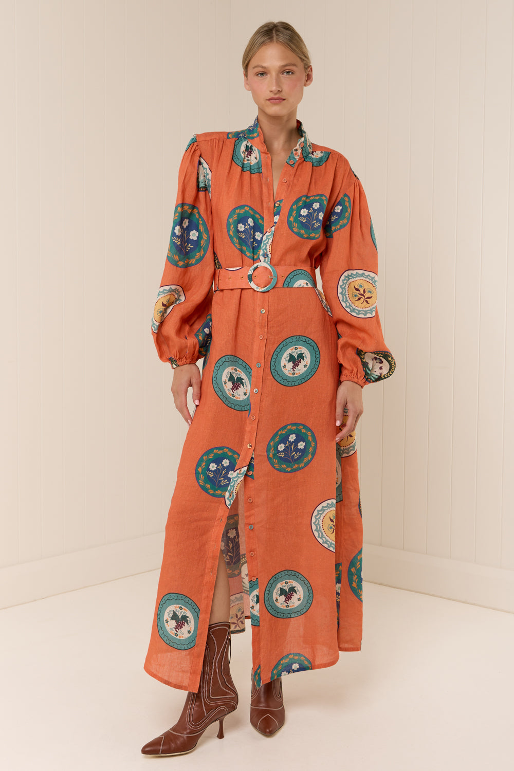 Noddy Dress Orange Plates – Palm. Noosa