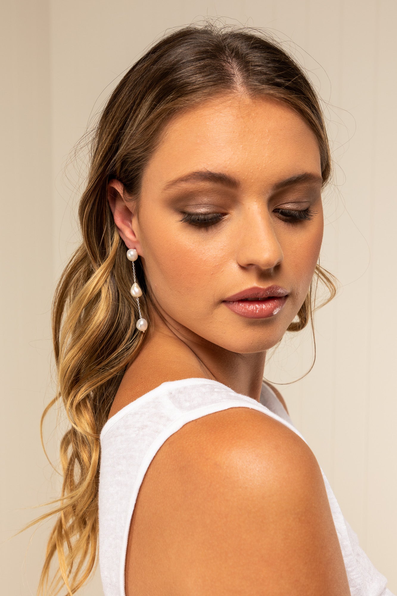 Jodie Earrings – Palm. Noosa